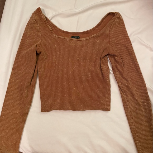 Tops | Yellow Acid Wash Crop Top | Poshmark